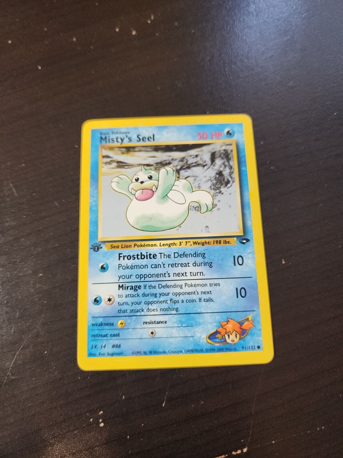 Misty’s Seel ~ NM/MINT 1st Edition Gym Challenge 91/132 Pokémon TCG 🦭 ...