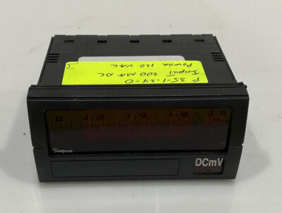 SIMPSON F35-1-24-0 FALCON F35 SERIES DIGITAL PANEL METER INPUT 200 AMP ...