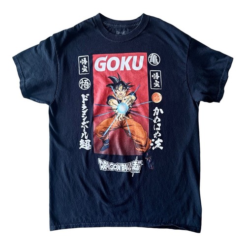 Dragon Ball Z Super GOKU Tee T Shirt Black Red Toei Animation Men’s M ...