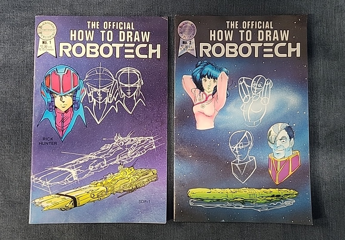 The Official How to Draw Robotech Issues 1-6 Blackthorne Pub. 1987 u-1I ...