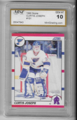 1990-91 Score Curtis Joseph RC #151 - Mint Grading 10 GEM MINT | eBay