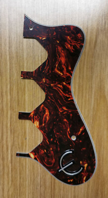 Guitar parts For US Epiphone P93 Guitar pickguard & E Logo , Brown ...