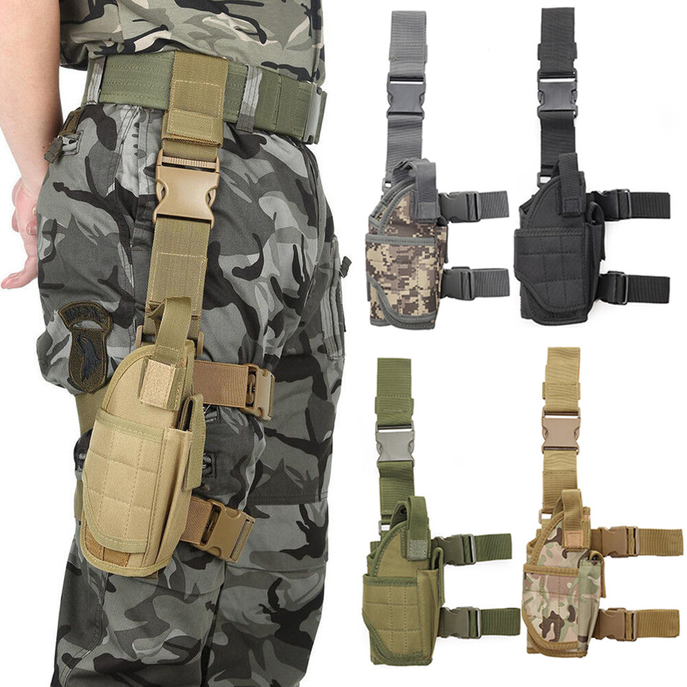 Drop Leg Holster for Pistol Right Handed Tactical Thigh Airsoft Pistol ...