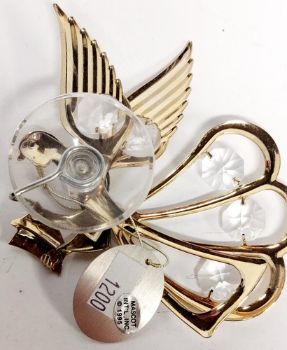 VINTAGE NWT Austrian Crystal Mascot Intl. 24K Gold Plated ANGEL Sun ...