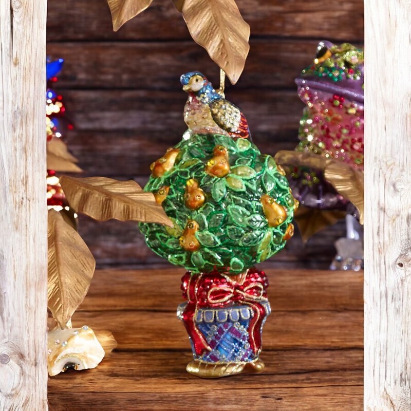 Partridge In Pear Ornament Partridge And Pear Tree Decoration