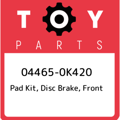 04465-0K420 Toyota Pad kit, disc brake, front 044650K420, New Genuine ...