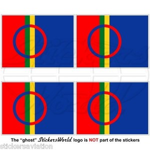 SAMI PEOPLE Flag Saami Lapps, SAPMI Lapland 50mm (2") Vinyl Stickers ...