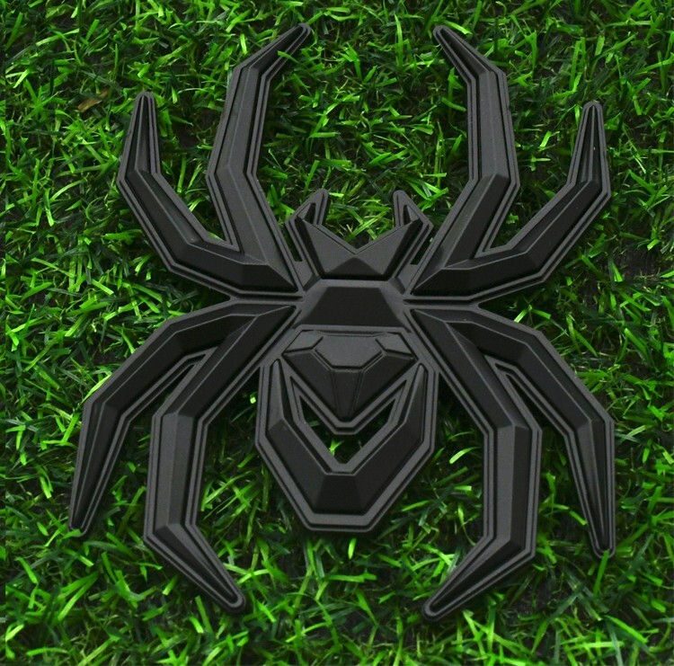2pcs Spider Emblem Badge Fit F-150 Silverado RAM Black Widow Edition ...