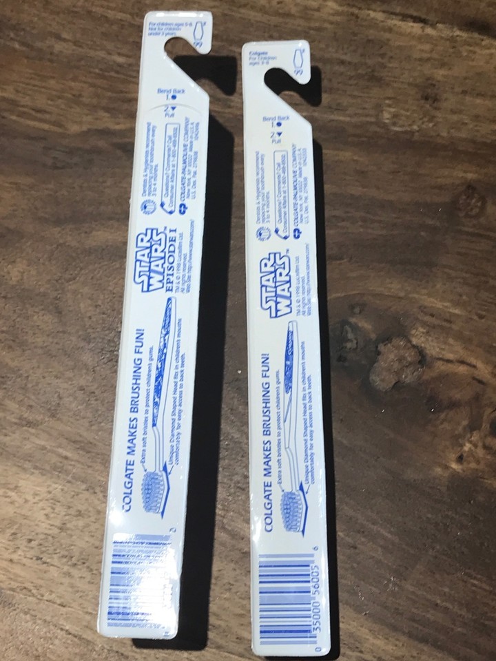 Star Wars and Star Wars Episode 1 Colgate Toothbrushes New in Package ...