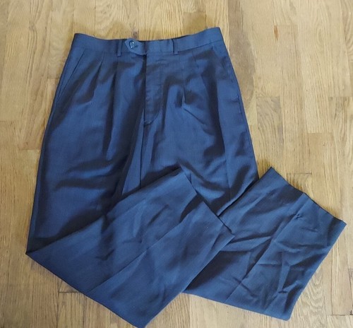 Mens Vanetti Pleated Black Dress Pants Size 29x27 | eBay