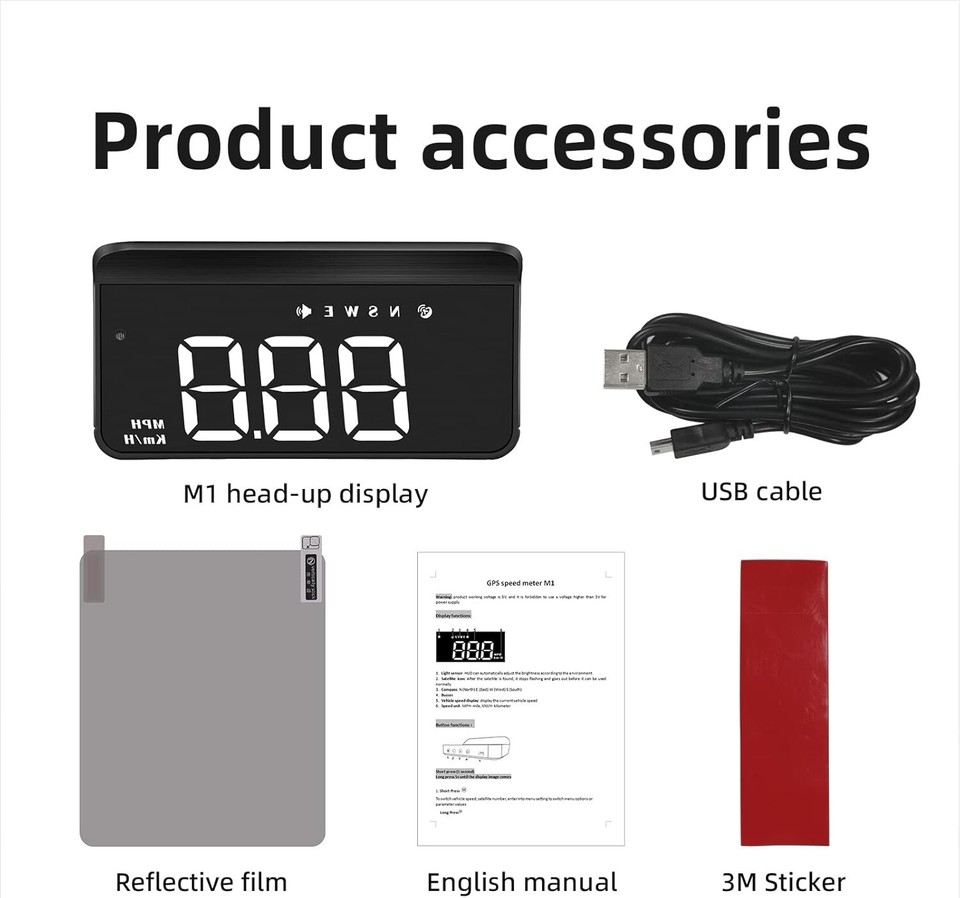 Multi-Function Car HUD Speedometer with Fatigue Warning - Safeguard ...