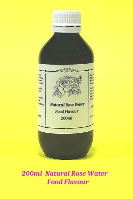 200ml of Natural Rose water - food flavour - | eBay