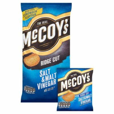McCoy's Ridge Cut Salt & Vinegar - 27g x 6 Per Pack | eBay