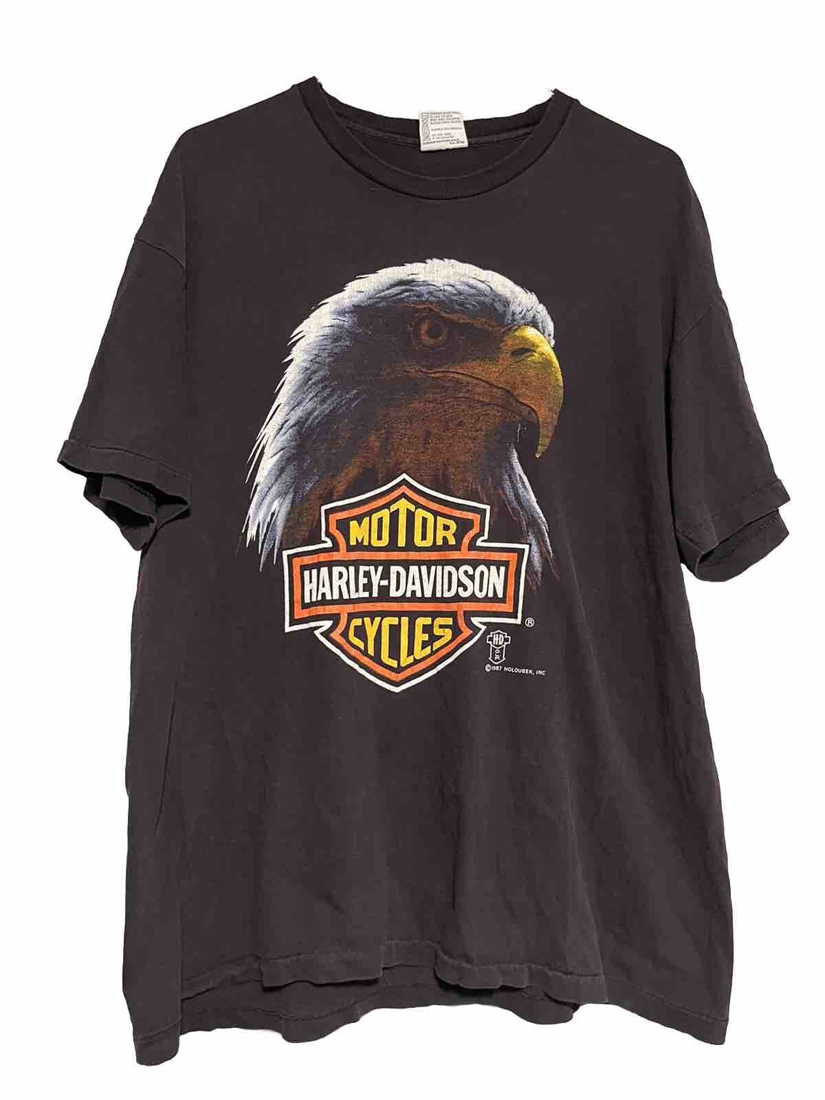 80s 90s Vintage 1987 Harley Davidson Eagle Single Sti… - Gem