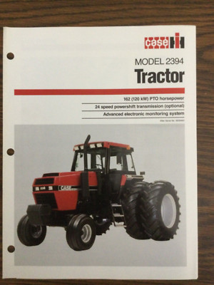 Case IH 2394 Tractor Specifications Sales Brochure AD-60075A specs ...