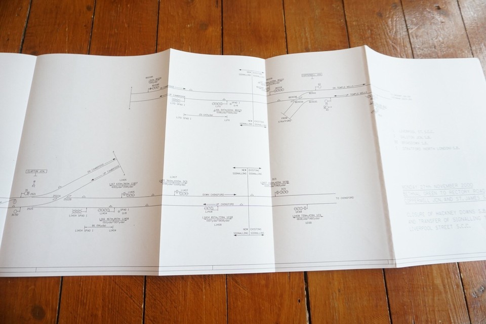 2000 Railtrack Bethnal Green Railway Signal Box Notice Signalling ...