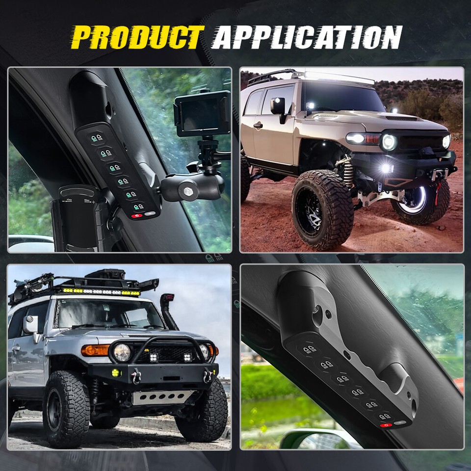 Grab Handle Switch Panel For 06-13 Toyota FJ CRUISER RGB 6 Gang ...