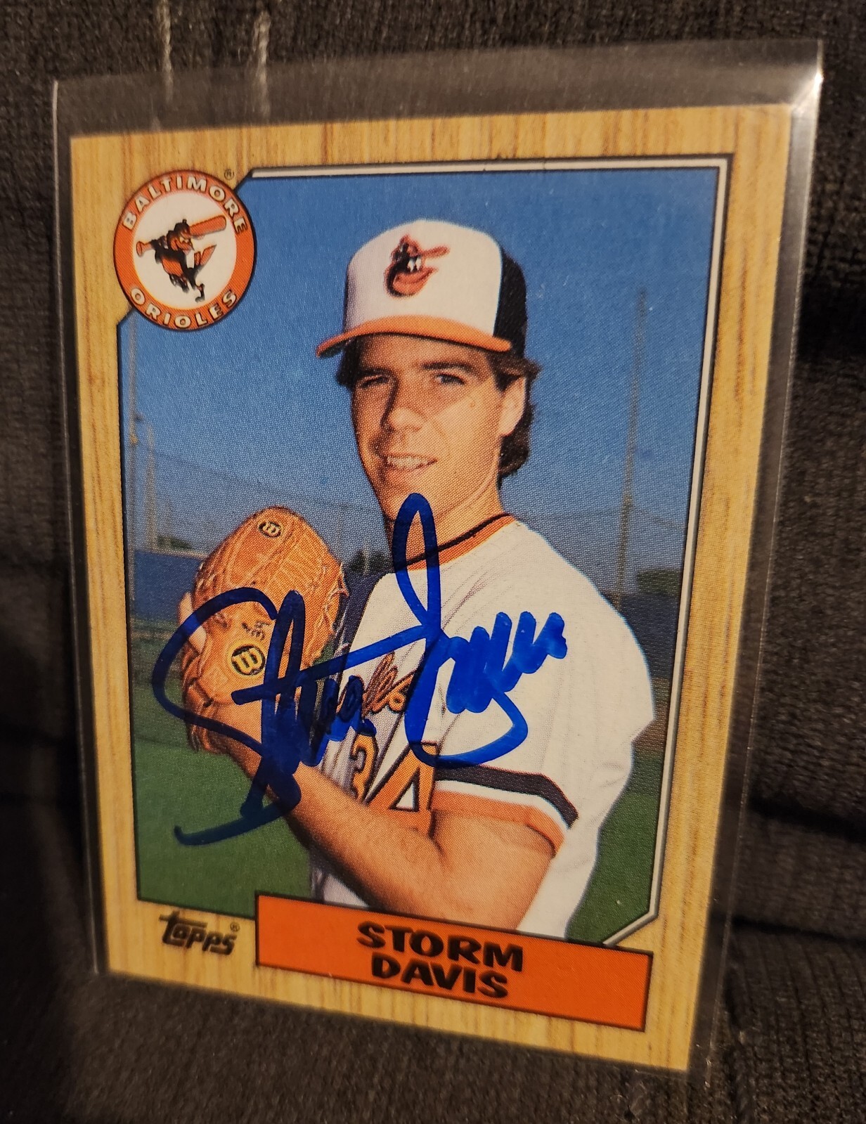 Storm Davis Autograph Signed 1987 Topps Baltimore Orioles | eBay