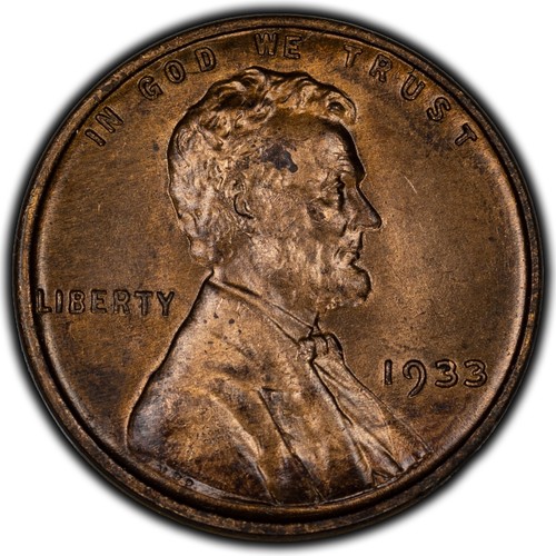 United States 1 Cent 1933 Lincoln Wheat Cent Coin - Choice Uncirculated ...