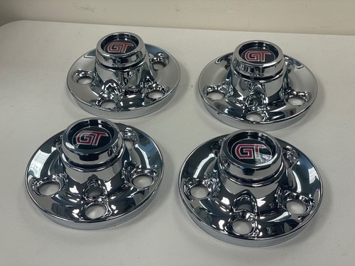 FORD XA XB FALCON GT GENUINE SKULL HUB CAPS **GENUINE** **TRIPLE CHROME ...