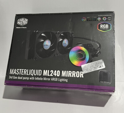 •SEALED• Cooler Master MasterLiquid ML240 Mirror 240mm ARGB Dual Pump ...