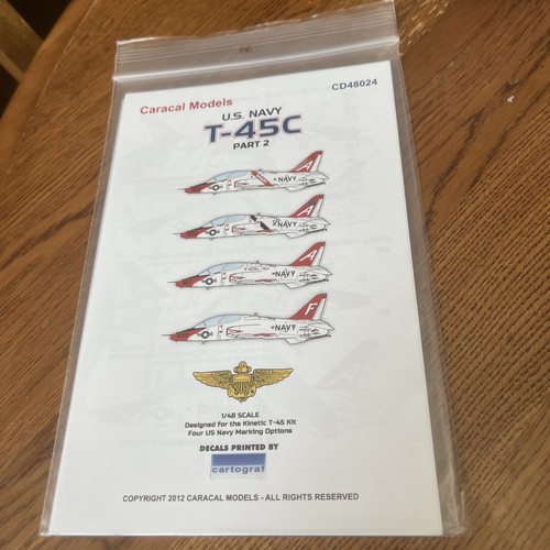 1/48 Caracal Decals #48024 T-45C Goshawks USN Pt.2 | eBay
