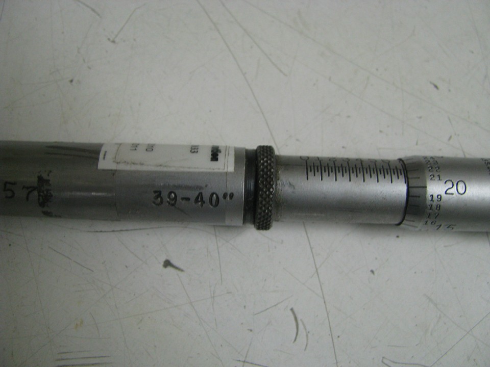 Starrett Gage Company - model 124C - 39-40"/.001" Inside Micrometer ...