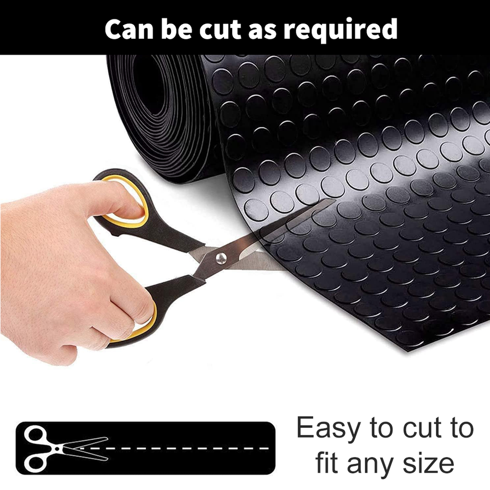 Heavy Duty Rubber Flooring Garage Matting Non Slip Industrial Work Gym ...