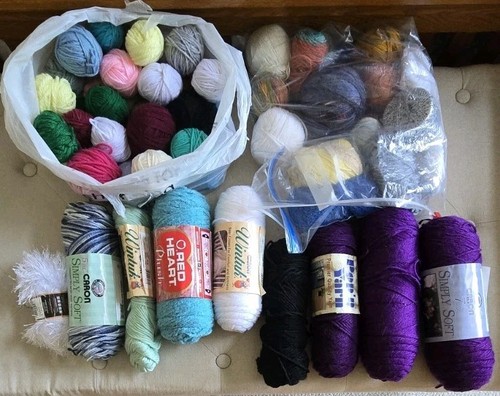 Large Assorted Yarn Lot-Mixed Brands & Colors & Fibers | eBay