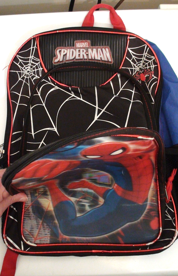 Spiderman Marvel Back pack 3D front nice slightly flawed comics crime ...