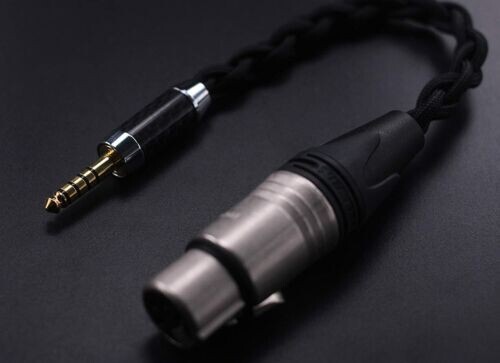 Black 4.4mm Male to 4pin XLR Female headphone balance Cable audio ...