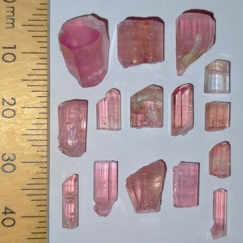 Tourmaline Rubellite rough natural gemstones raw loose Elbaite parcel ...