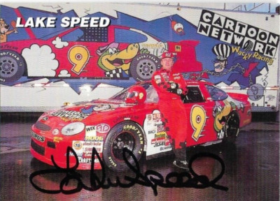 @@Lake Speed signed CARTOON NETWORK trading card NASCAR - 1 | eBay