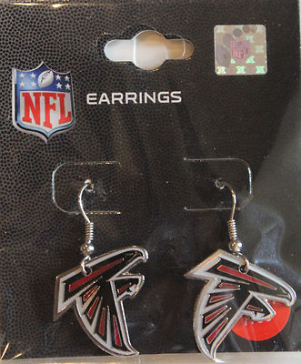 New Atlanta Falcons Dangle Earrings Licensed NFL Sunday Football League ...