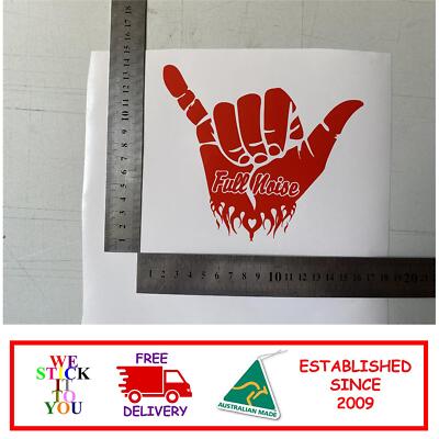 HANG LOOSE FULL NOISE BUMPER STICKER,VINYL DECAL,BACK . CARS. TRUCKS ...