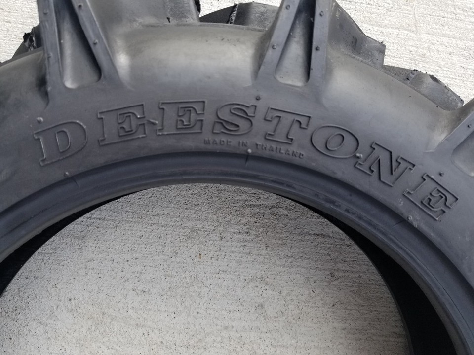 Deestone D413 G-W1 AG Super Lug Tires and Tubes Tractor Traction R-1 ...
