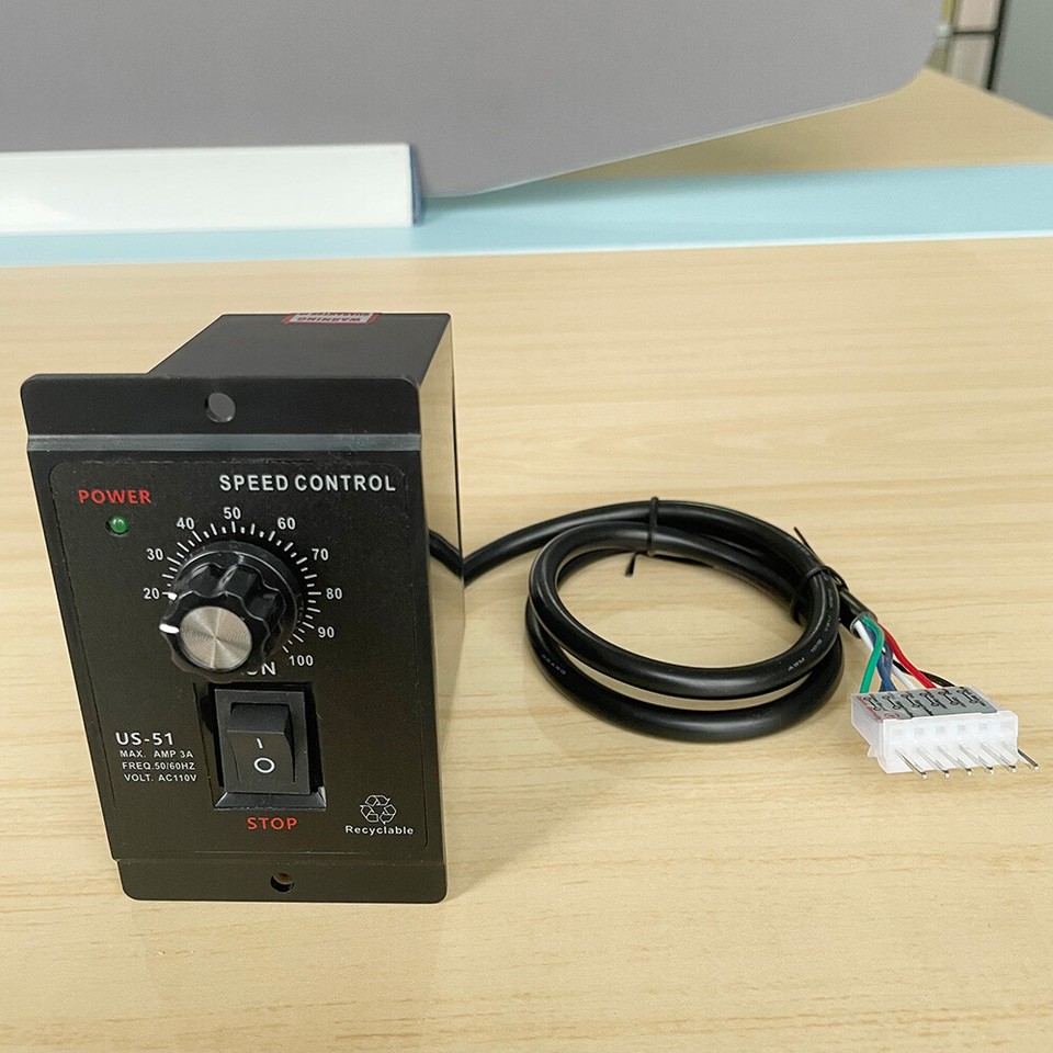 US 120W DC Motor Speed Controller AC 110V to DC 90V Forward Reversible ...