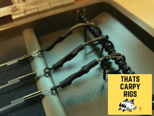 5 Korda Slip D German Rigs or Booms Spinner Rig Amnesia Boom Pre Tied ...