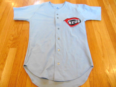 VINTAGE RUSSELL ATHLETIC MLB CINCINNATI REDS GRAY JERSEY SIZE M | eBay