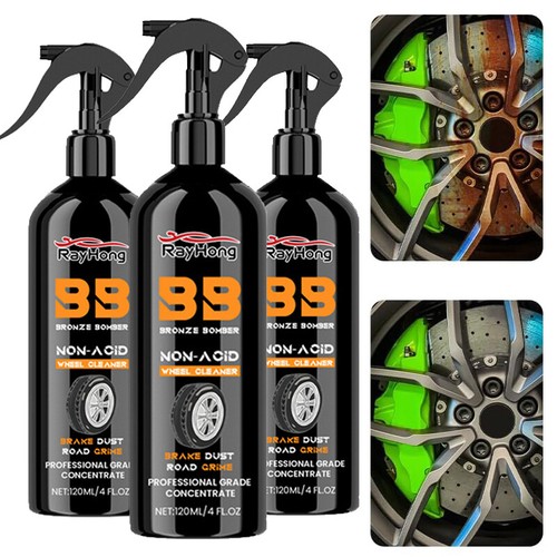 Bronze Non-Acid Wheel Cleaner Non-Acid Truck & Car Tough Wheel Cleaning ...