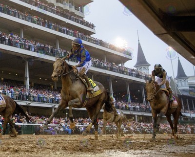 8x10 Photo SOVEREIGNTY 2025 Kentucky Derby Champion Junior Alvarado Run ...