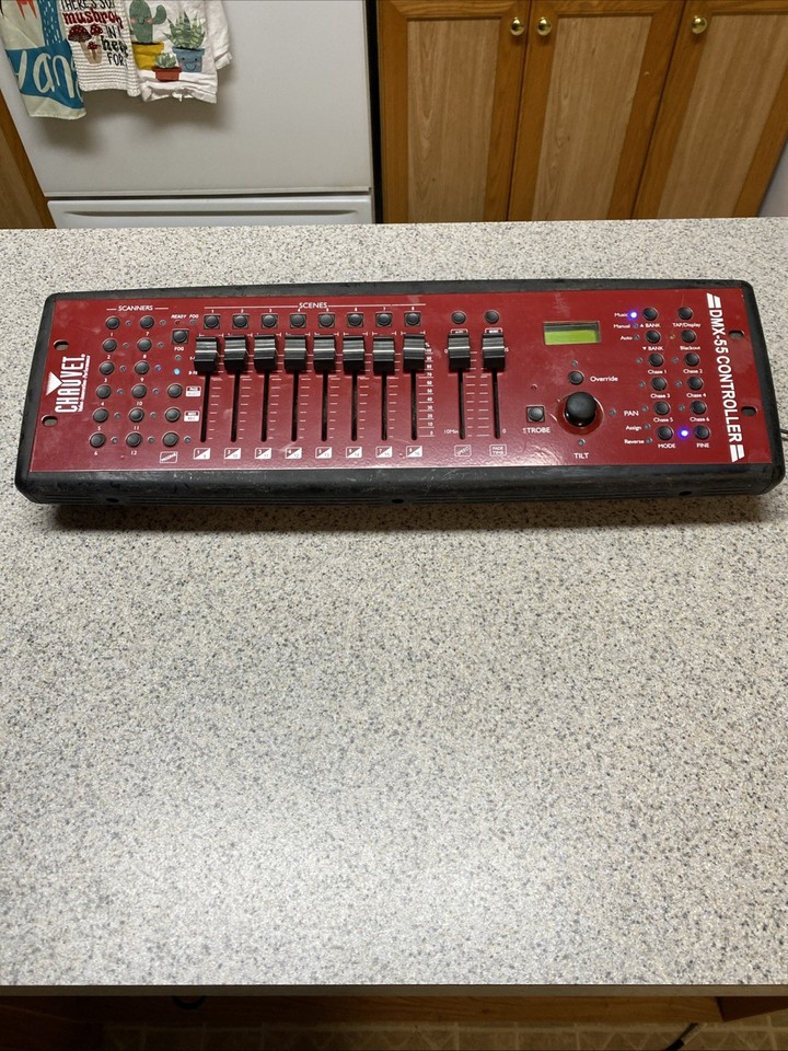 Chauvet DMX-55 Lighting Controller Mixing Desk With MIDI. Rack Mount ...