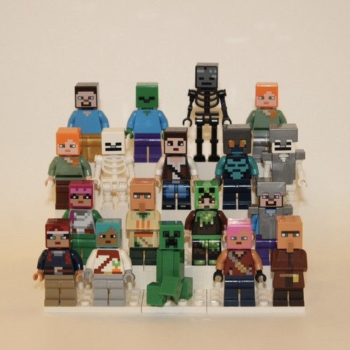 (L05) Lot of 18 LEGO Minecraft & Minecraft Dungeons Minifigures | eBay