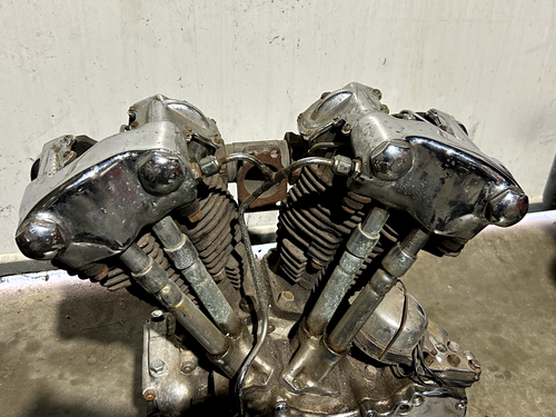 1937 EL Knucklehead Motor Cylinder Heads Timer Matching #'s Wolfe | eBay