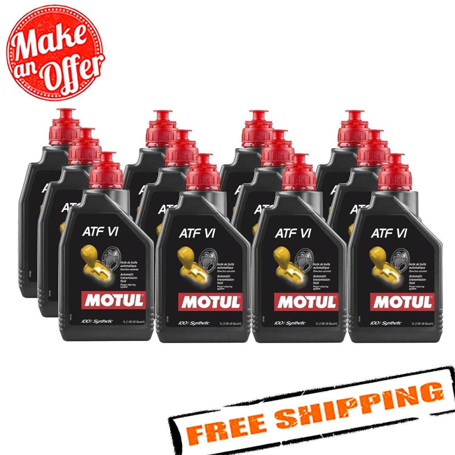 Motul 105774 ATF VI Automatic Transmission Fluid - Set of 12 | eBay