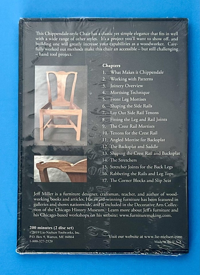 Chippendale Chairs With Jeff Miller DVD - 2 Disc Set NEW | eBay