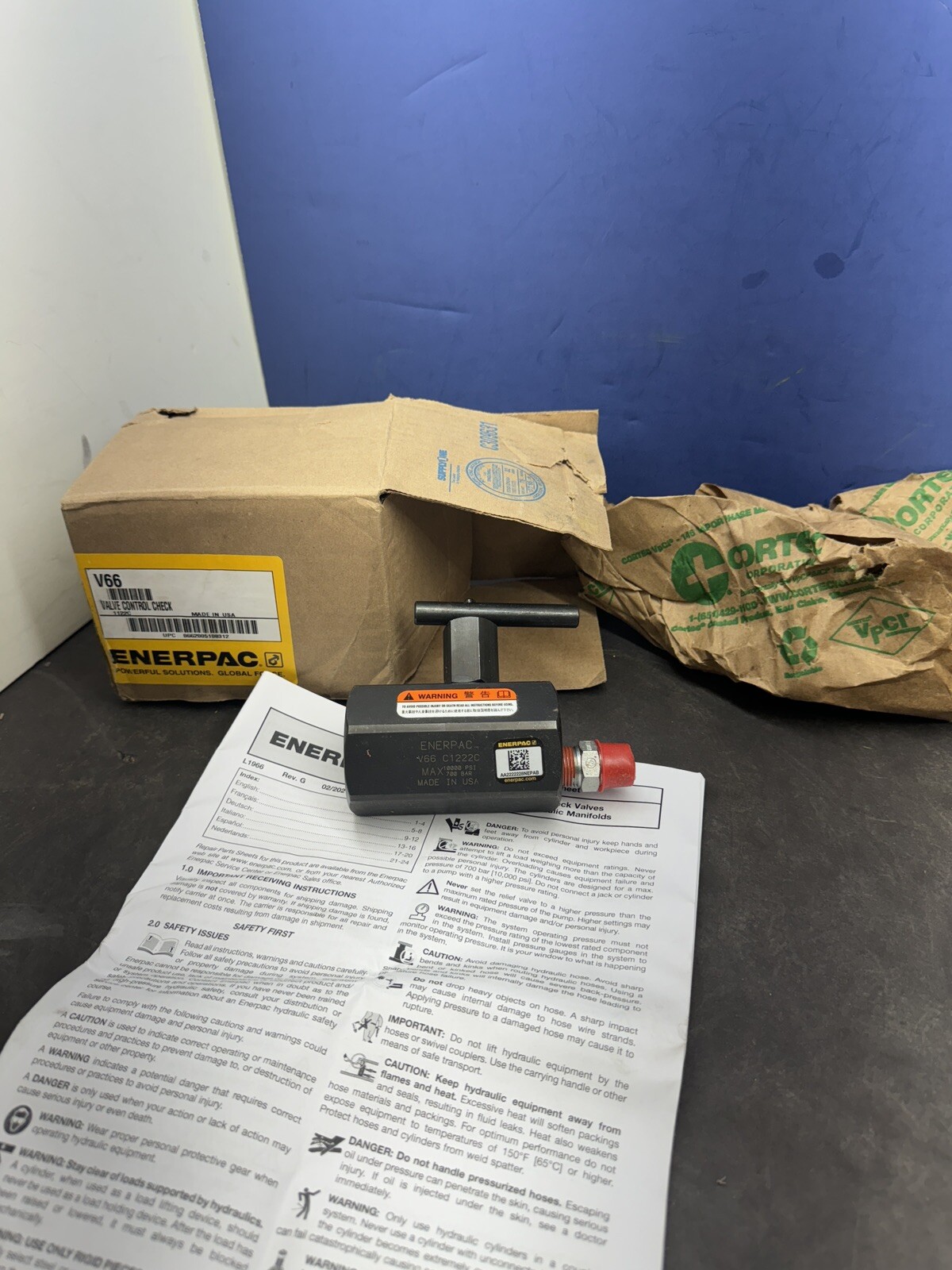 Enerpac V66 Manually Operated Check Valve for sale online | eBay