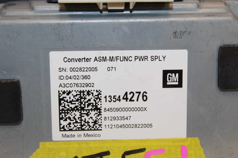 21-23 CADILLAC CT5 POWER SUPPLY CONVERTER OEM (13544276) | eBay