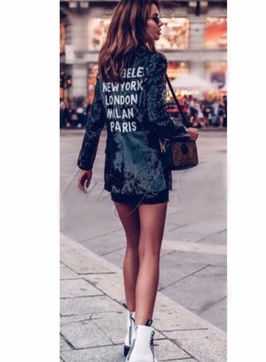 L’Agence Neval Sequins Blazer. NWT. Size 0. Retail- $1250 | eBay