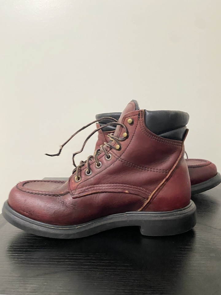 Red Wing 202 Heritage Work 6" Moc Toe Supersole Boots | eBay